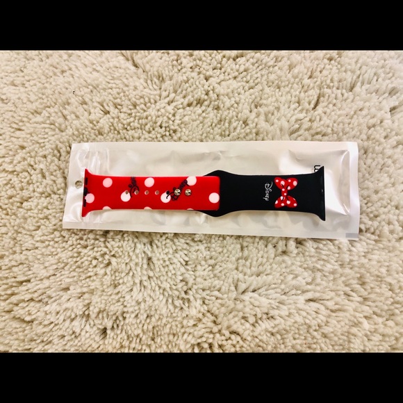 Disney | Accessories | 44mm Minnie Mouse Disney Apple Watch Band Ml ...